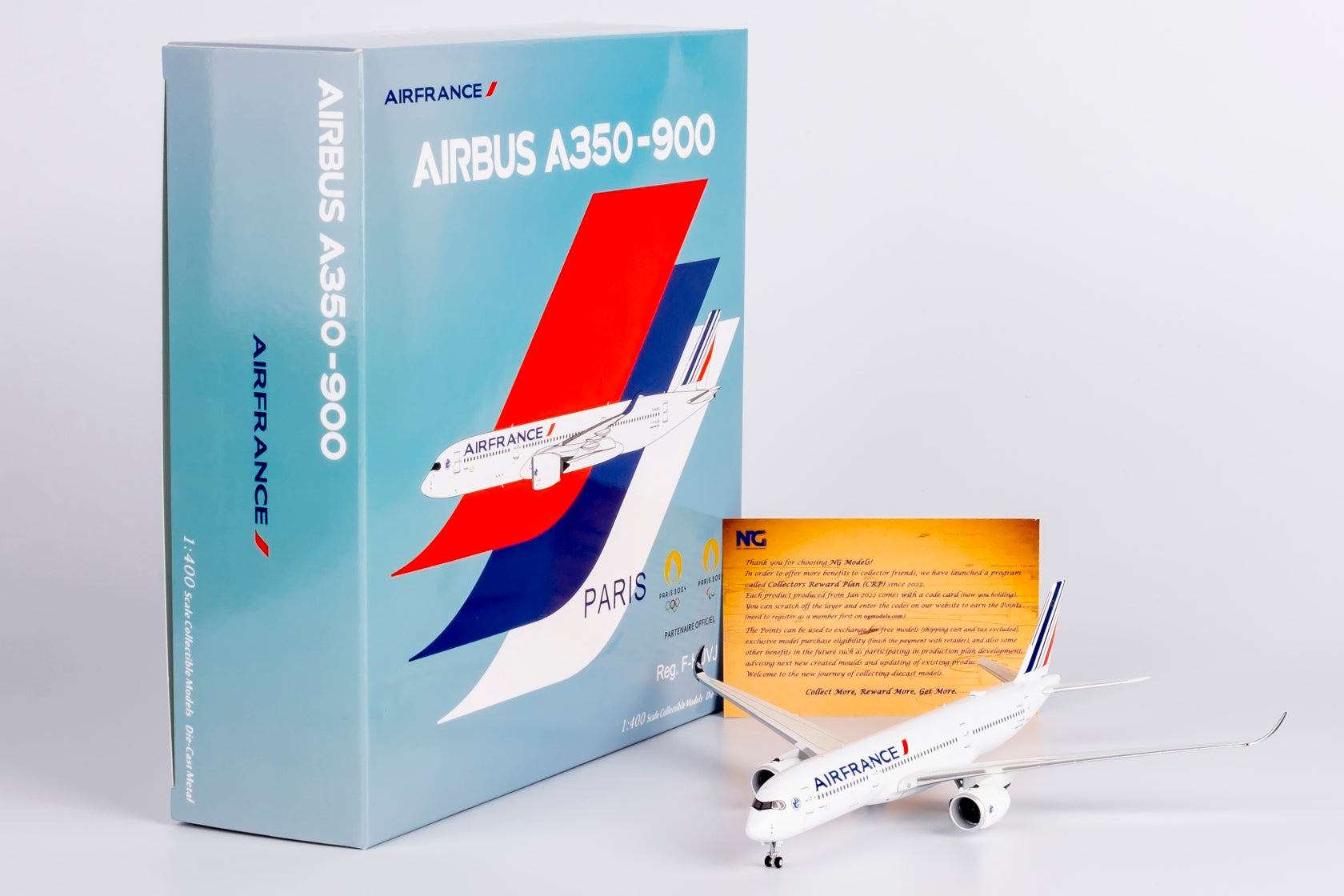 NG Models 1/400 Air France A350-900 F-HUVJ with PARIS 2024 Sticker ...