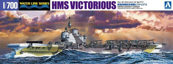 Aoshima 1/700 05106 British Aircraft Carrier HMS Victorious Model Kit ...